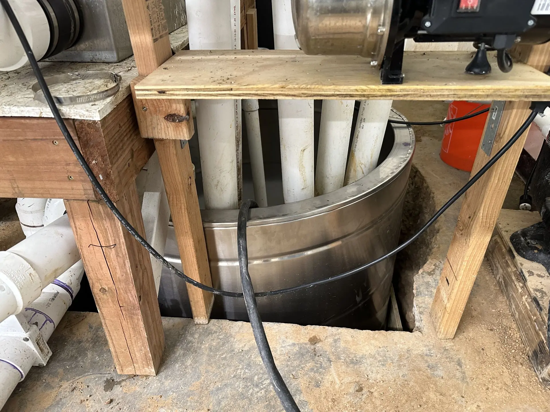 Replacing the Sump Tank | desert verde farm